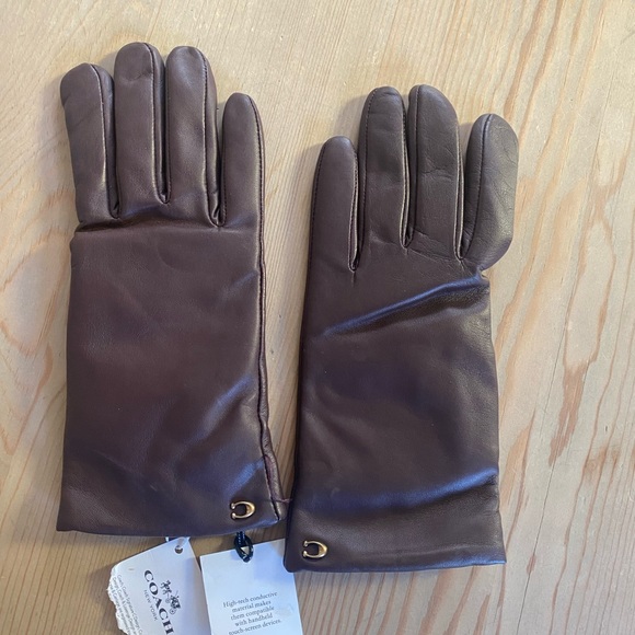 Coach | Accessories | Coach Leather Gloves Nwt | Poshmark